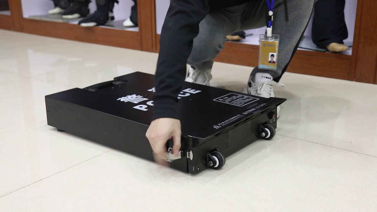 Remote control Roadblock Tire deflation device - YouTube