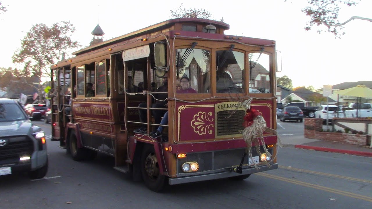 Bus Spotting and Riding the Solvang Trolley 12/1/24 - YouTube