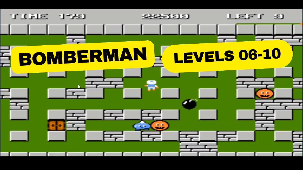 Bomberman NES Gameplay | Levels 6 to 10 | Classic 90s Game Nostalgia ...
