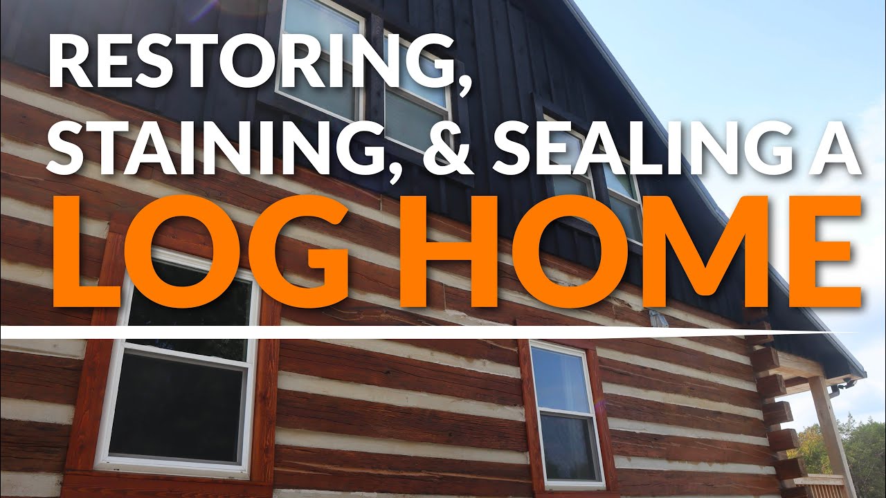 Stain & Seal Show - How to Stain a Log Home - YouTube
