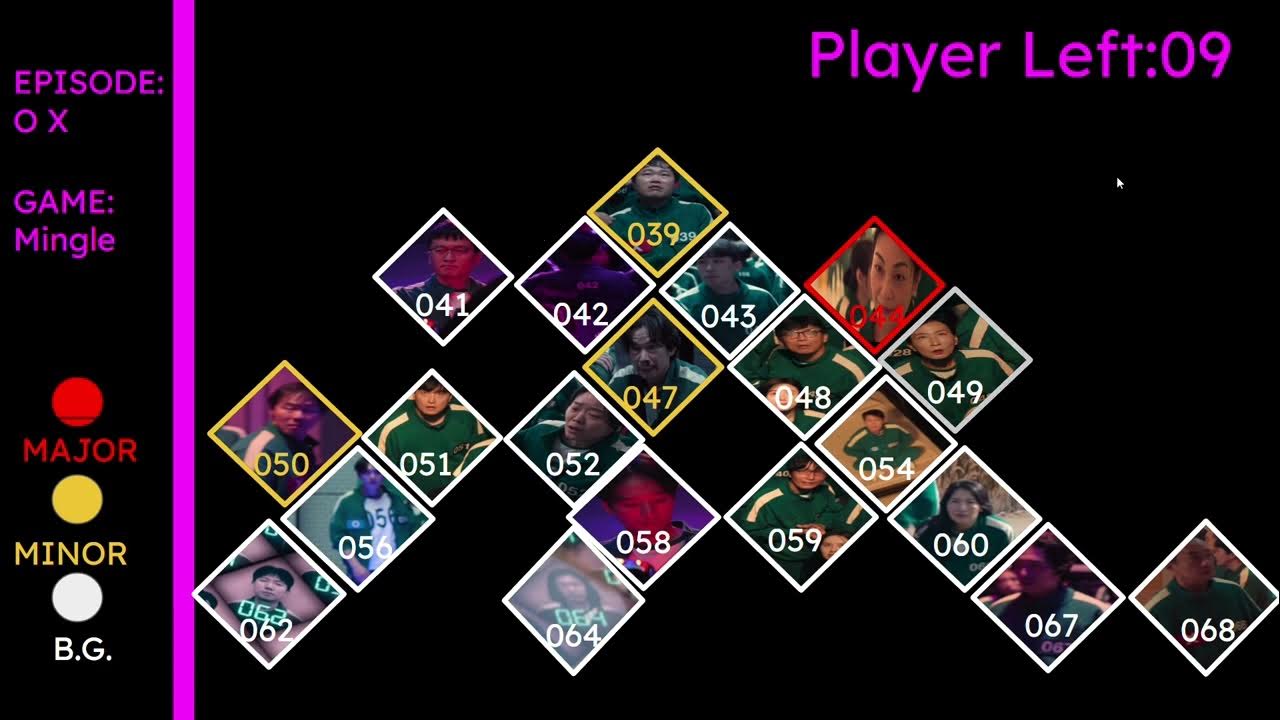Squid Game player 035 - 068 elimination order (season 2) - YouTube