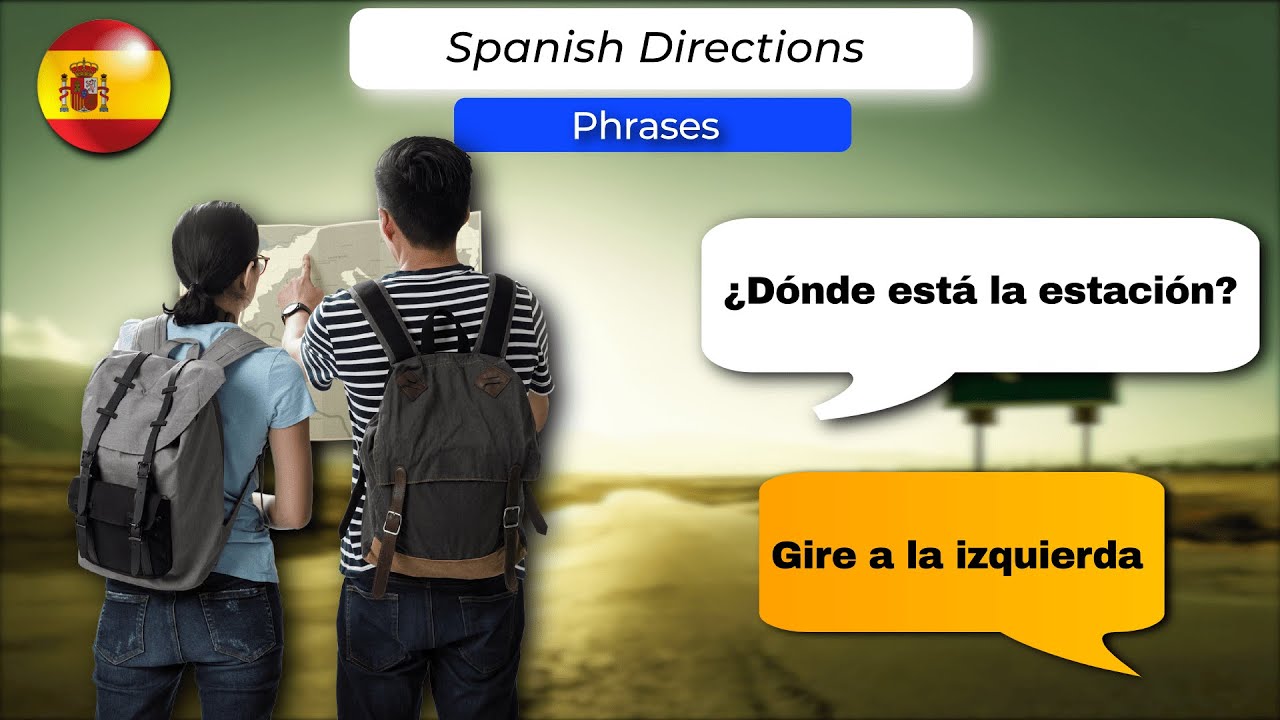 Spanish Directions 🗺️ Useful Phrases + Dialogues - YouTube