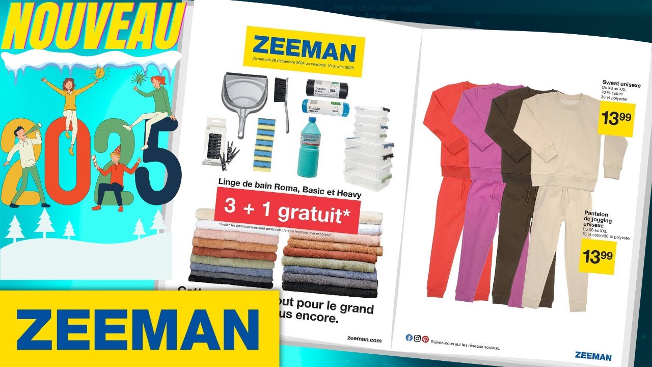 catalogue ZEEMAN du 28 décembre 2024 au 10 janvier 2025 📢 Arrivage ...