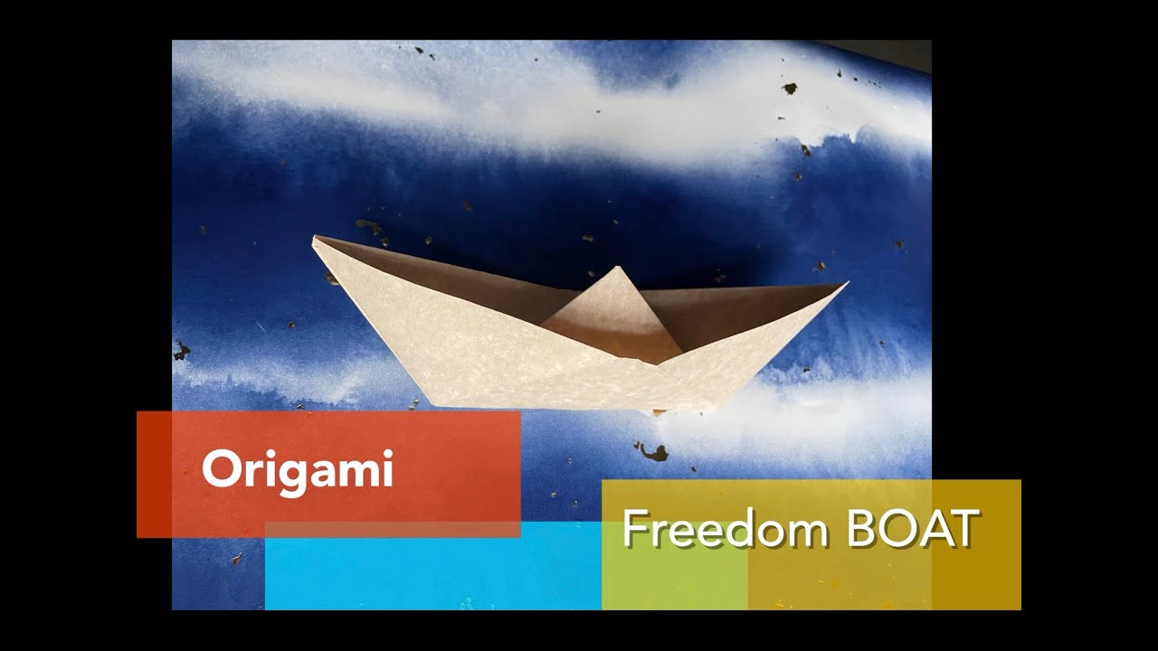 Origami Tutorial Freedom BOAT - YouTube