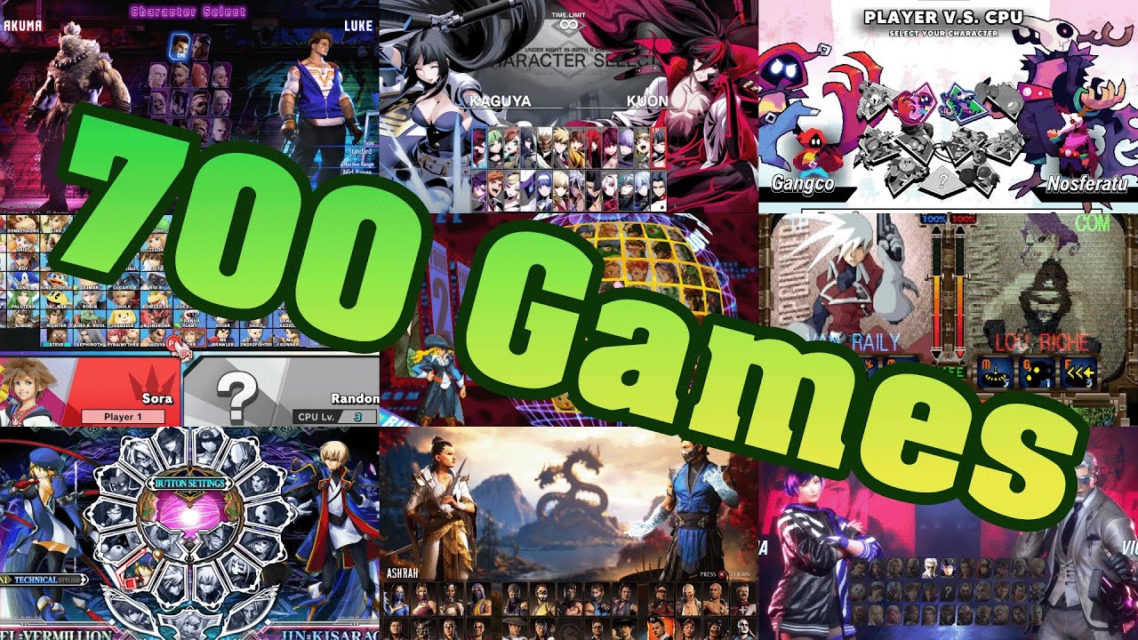 11 Hours of Fighting Game Character Select EXTEND | Compilation - YouTube