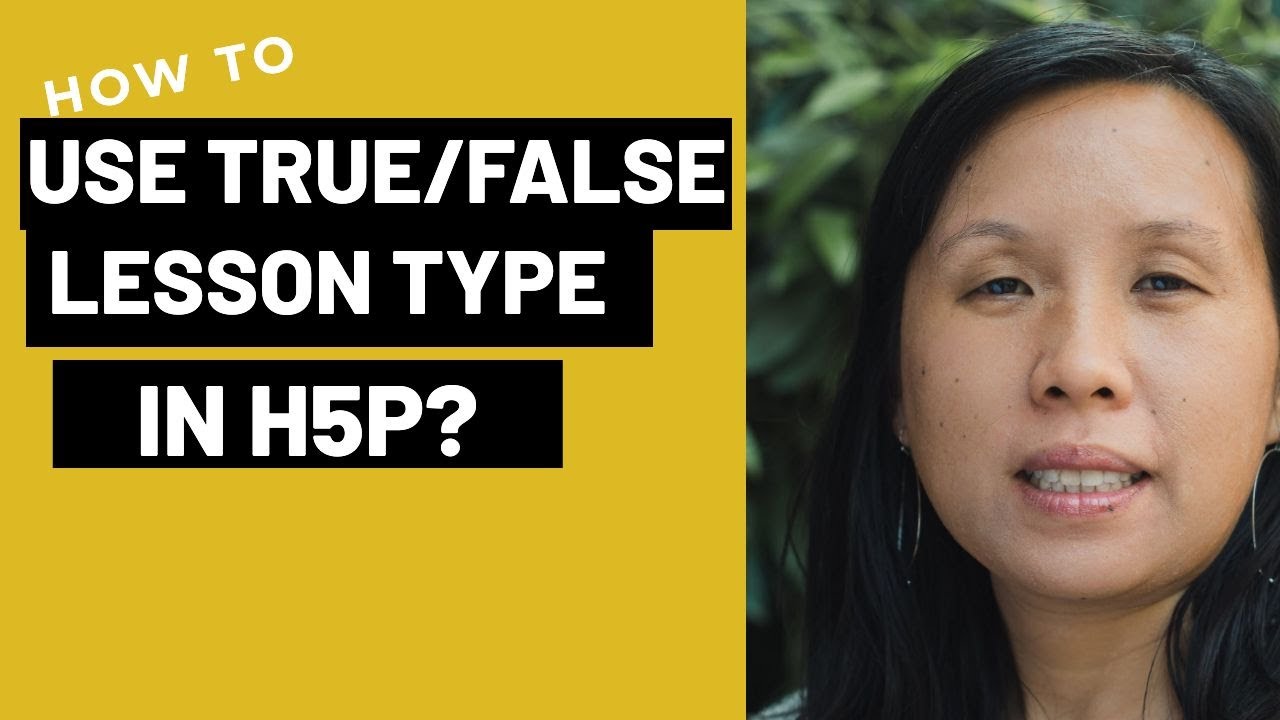 How to Use the True/False Question Content Type in h5p? - YouTube