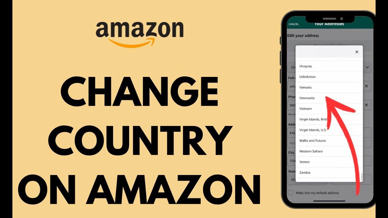 How to Change Amazon Country / Region Settings (EASY!) - YouTube