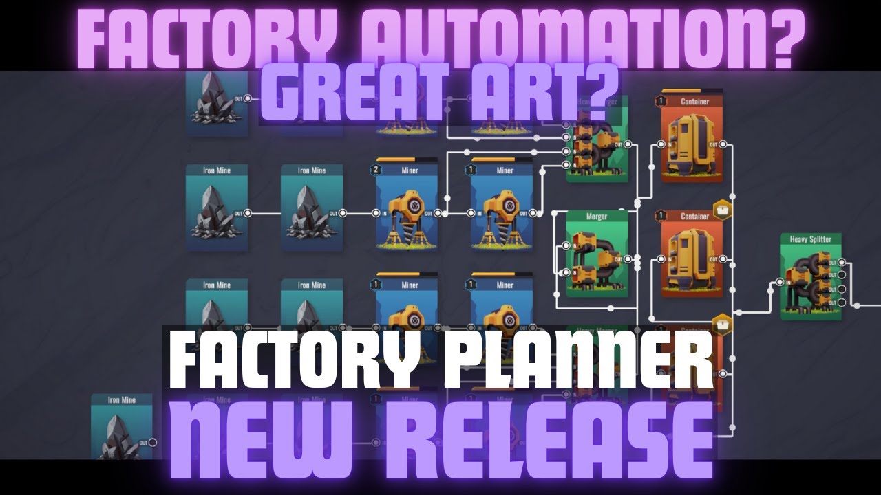 This Automation Game Has Great Style Factory Planner #newgame - YouTube