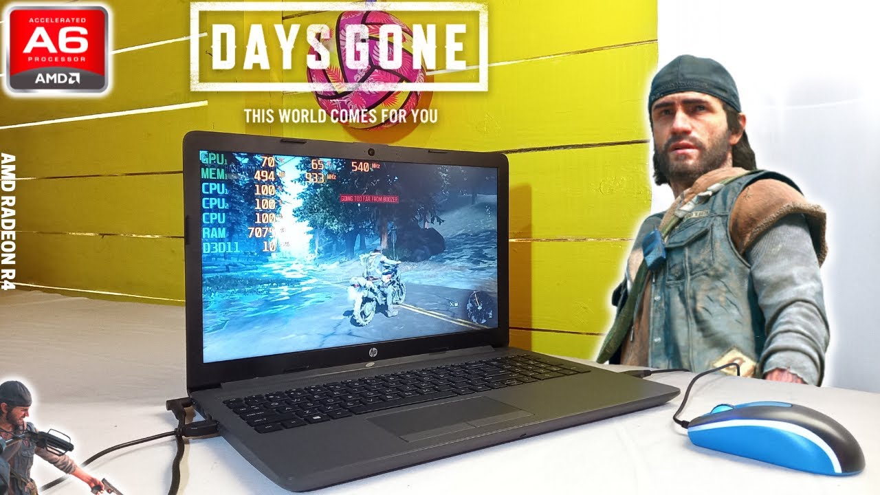 Days Gone (AMD A6, Radeon R4 Graphics) Low End Laptop (512MB) - YouTube