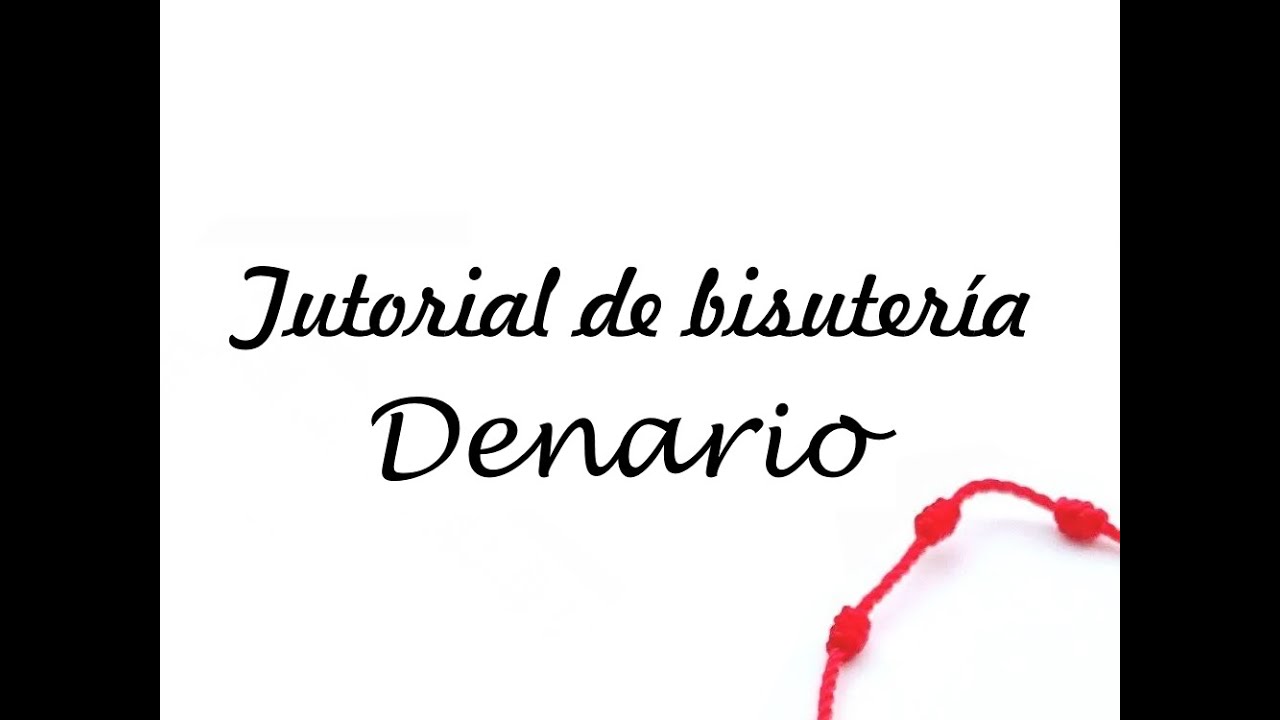 Tutorial de bisutería - Denario - - YouTube