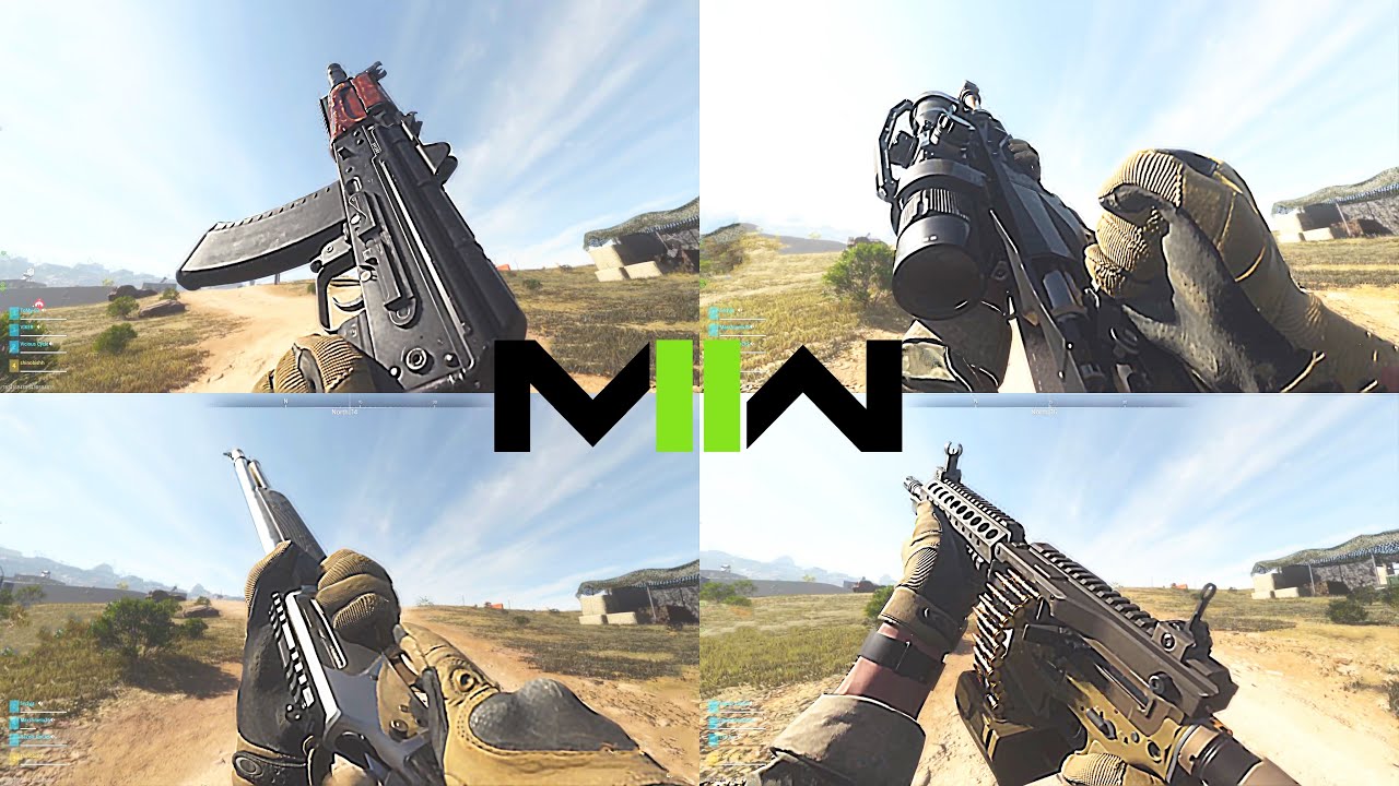 Modern Warfare II Beta - ALL 21 Weapon Sounds & Animations - YouTube