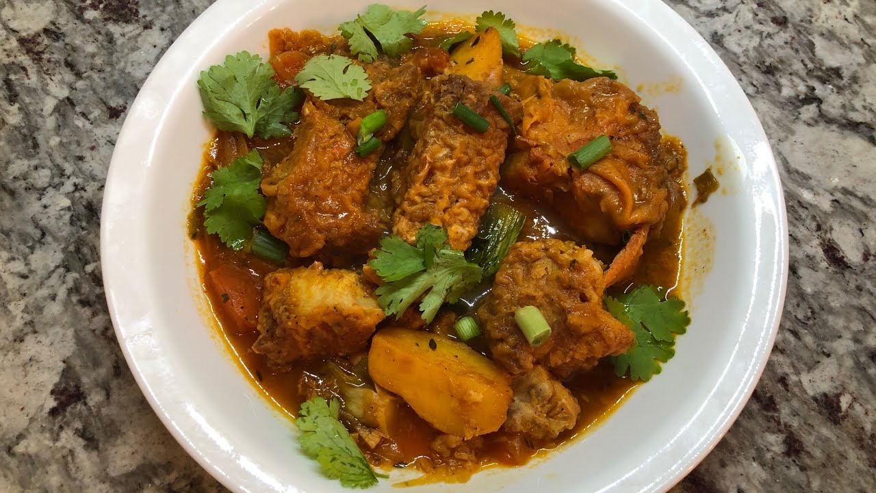 How to make Stew fish (trout) with some delicious vegetable - YouTube