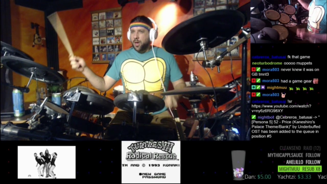 TMNT Theme (drum improv / request) - YouTube