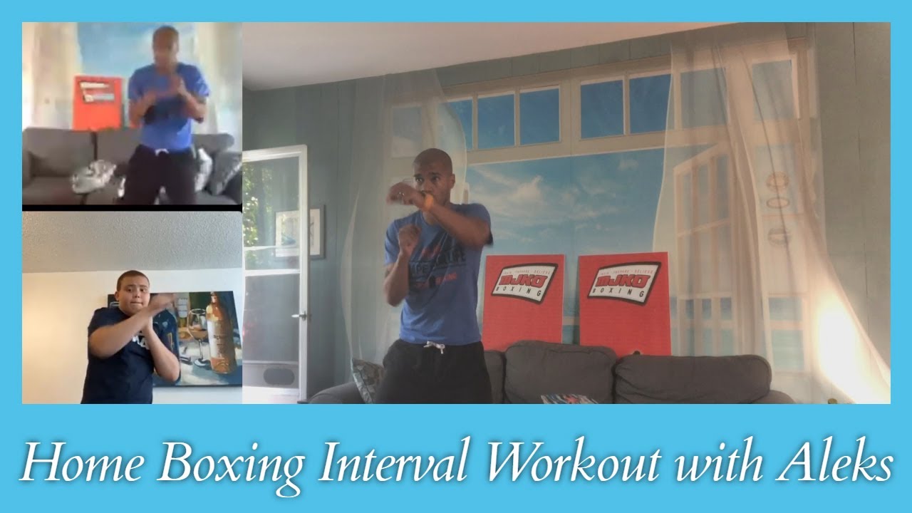 Home Boxing Interval Workout with Aleks | Coach Ibrahim Kamal - YouTube