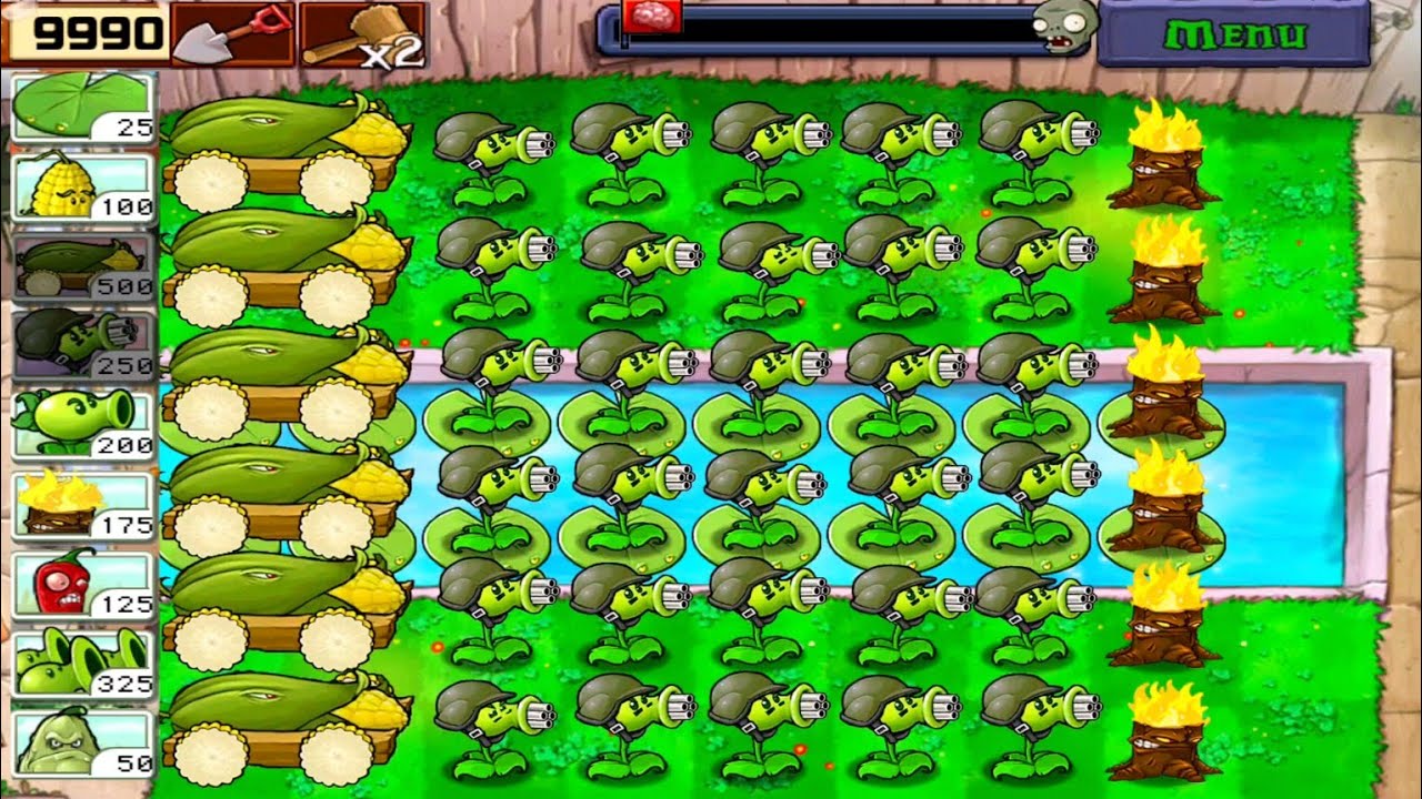 GAMEPLAY#88 | COB CANNON AND GATLING PEA | LAST STAND ENDLESS FULL HD GAMEPLAY - YouTube