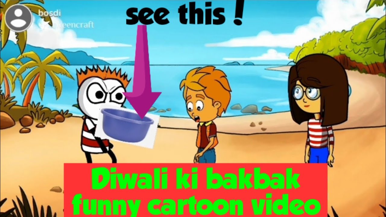 Funny cartoon video by changu mangu. Diwali special - YouTube