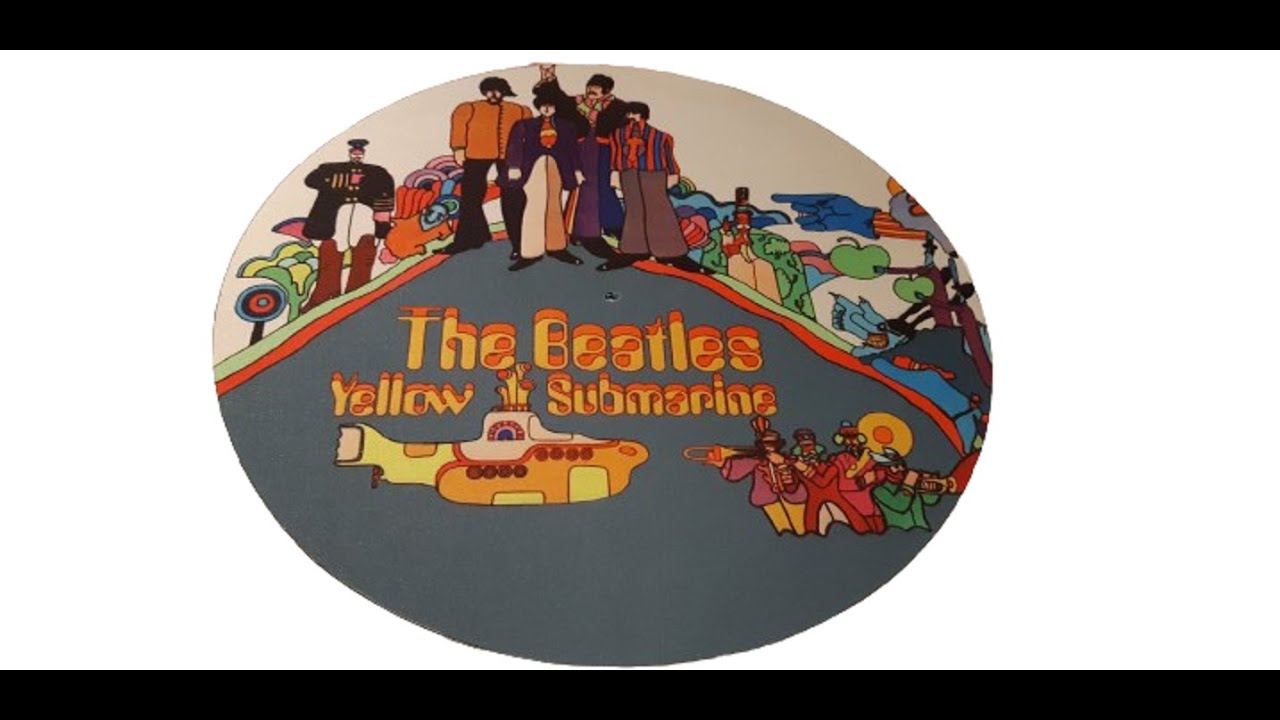 BEATLES YELLOW SUBMARINE Slipmat Paño LATEX Scratch DJPROAUDIO - YouTube