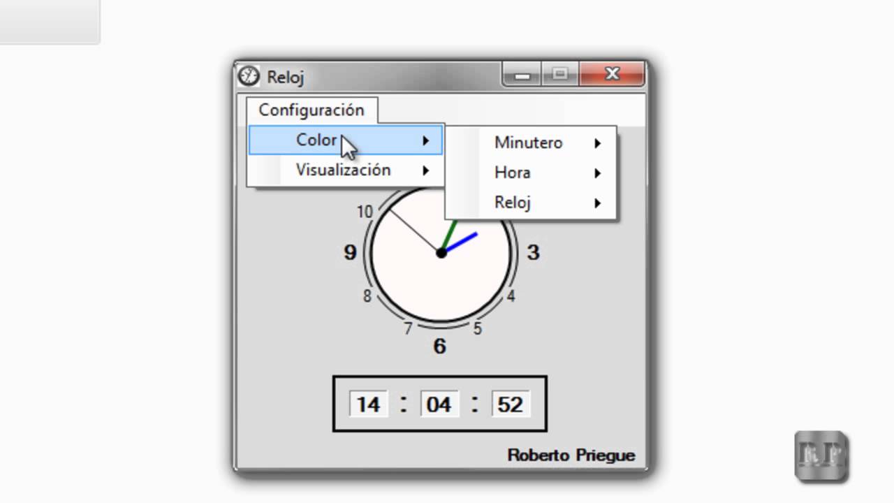 Visual Basic Ejercicio: Reloj Analógico - YouTube