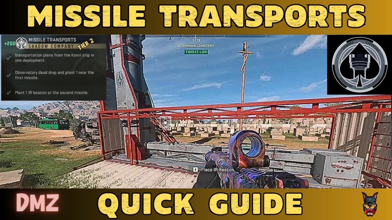 MISSILE TRANSPORTS | DMZ SEASON 5 QUICK MISSION GUIDE | Location where ...