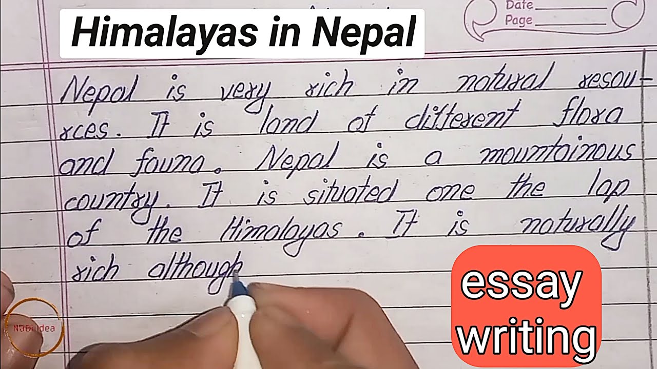Himalayas in Nepal essay writing || essay writing on Himalayas in Nepal ...