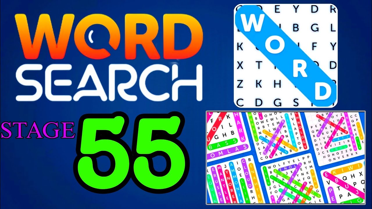 WORD SEARCH Stage 55 Level 417 418 418 420 421 422 423 - YouTube