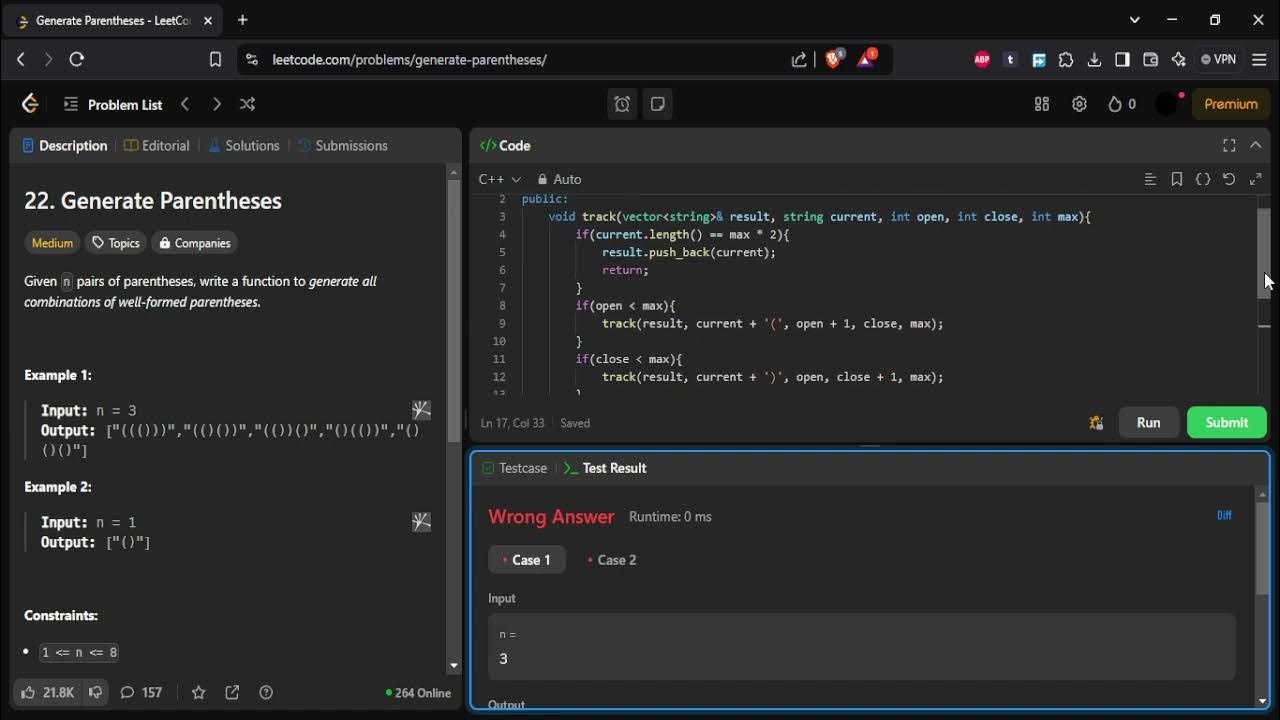 برمجهleetcode-22 - YouTube