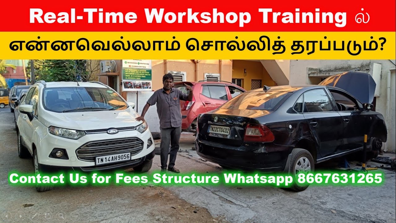 Real Time Workshop Training | Car Technician Training | car mechanic ...