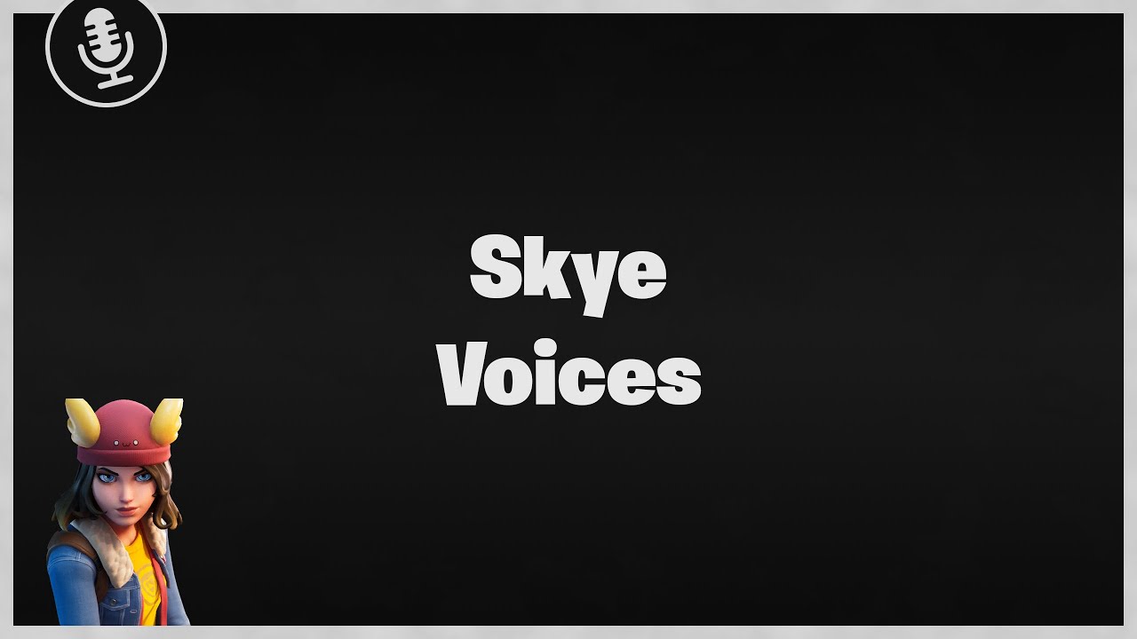 Fortnite Skye Voices | Fortnite Leaks | Skyem - YouTube