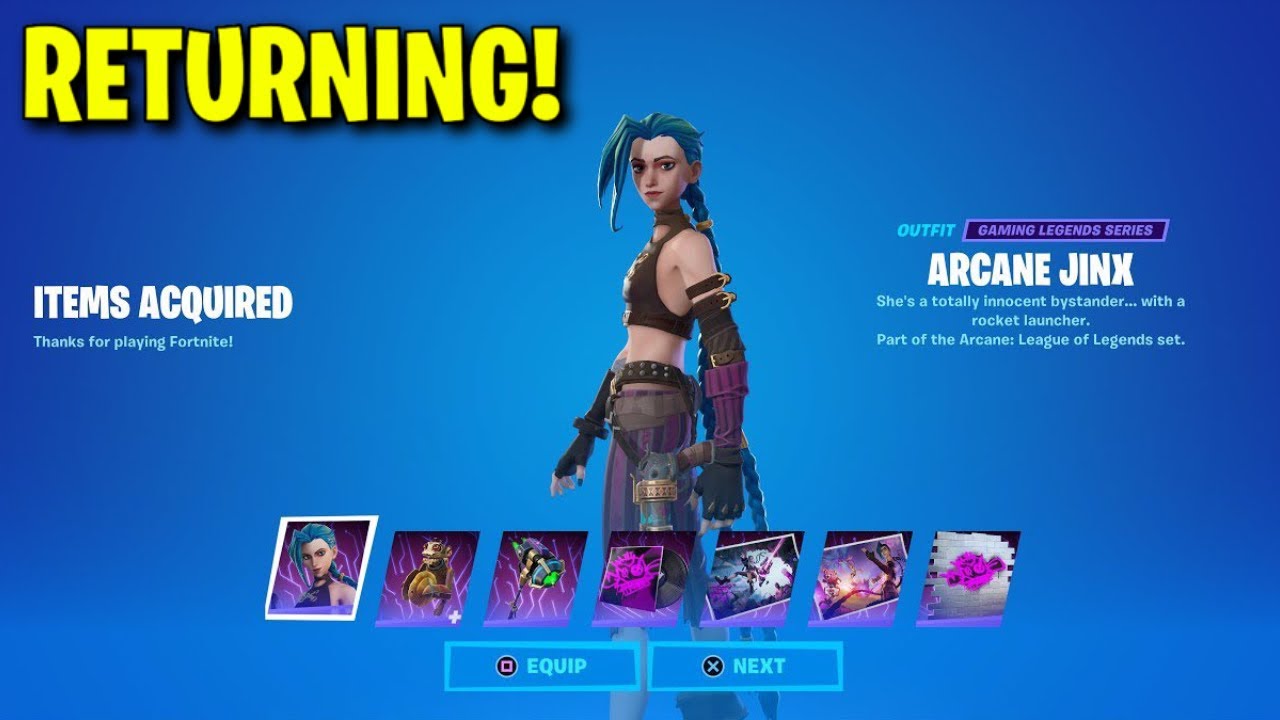 ARCANE SKINS RETURN RELEASE DATE in FORTNITE ITEM SHOP! (Arcane Jinx ...