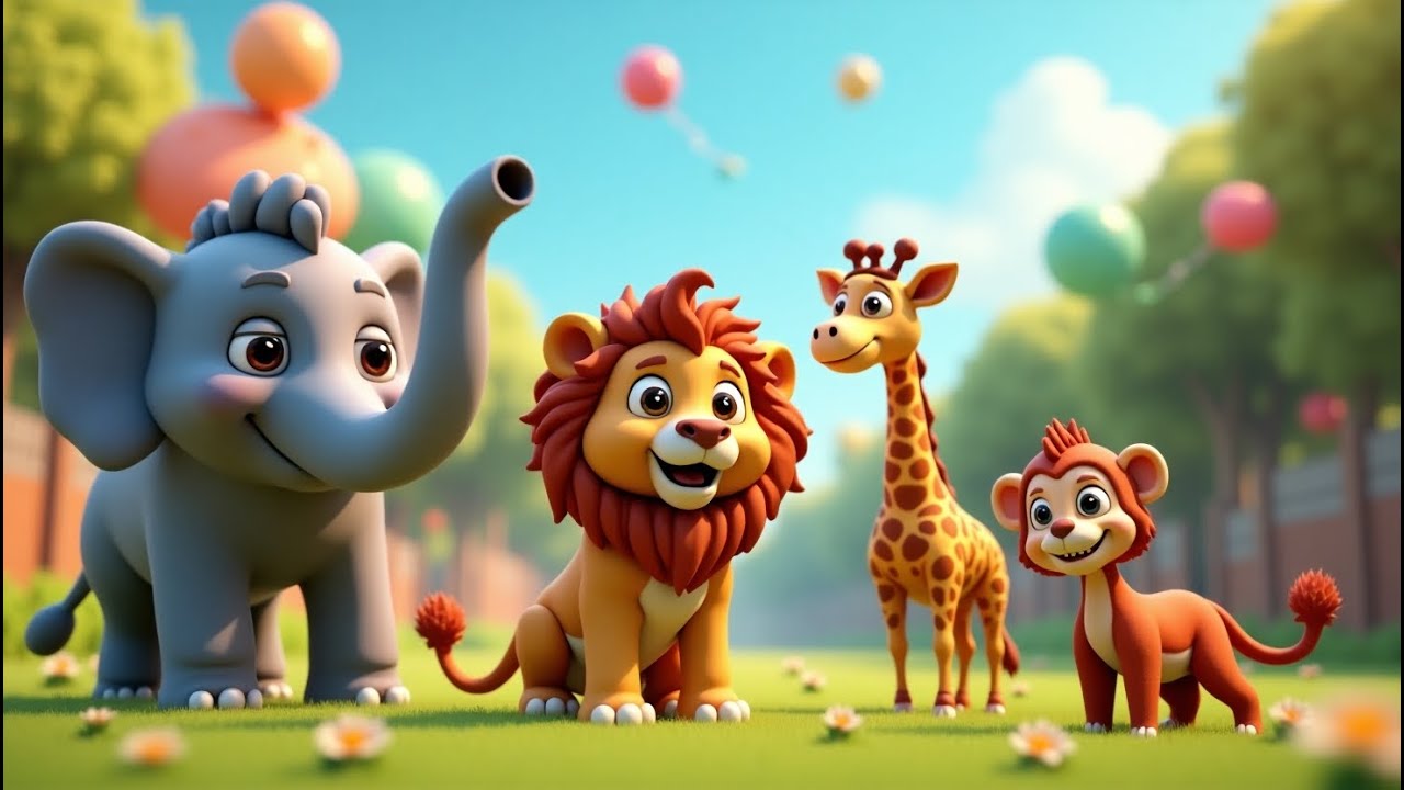 Giggles at the Zoo: Animal Adventure Fun!🐼🐅 #nurseryrhymes #animals # ...