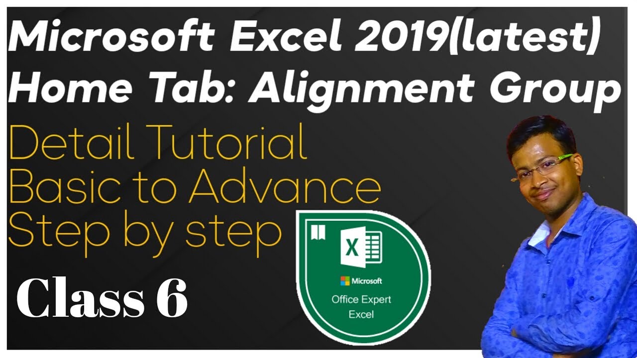 About Alignment Group Of Home Tab In Excel 2019 Detail Tutorial Basic ...