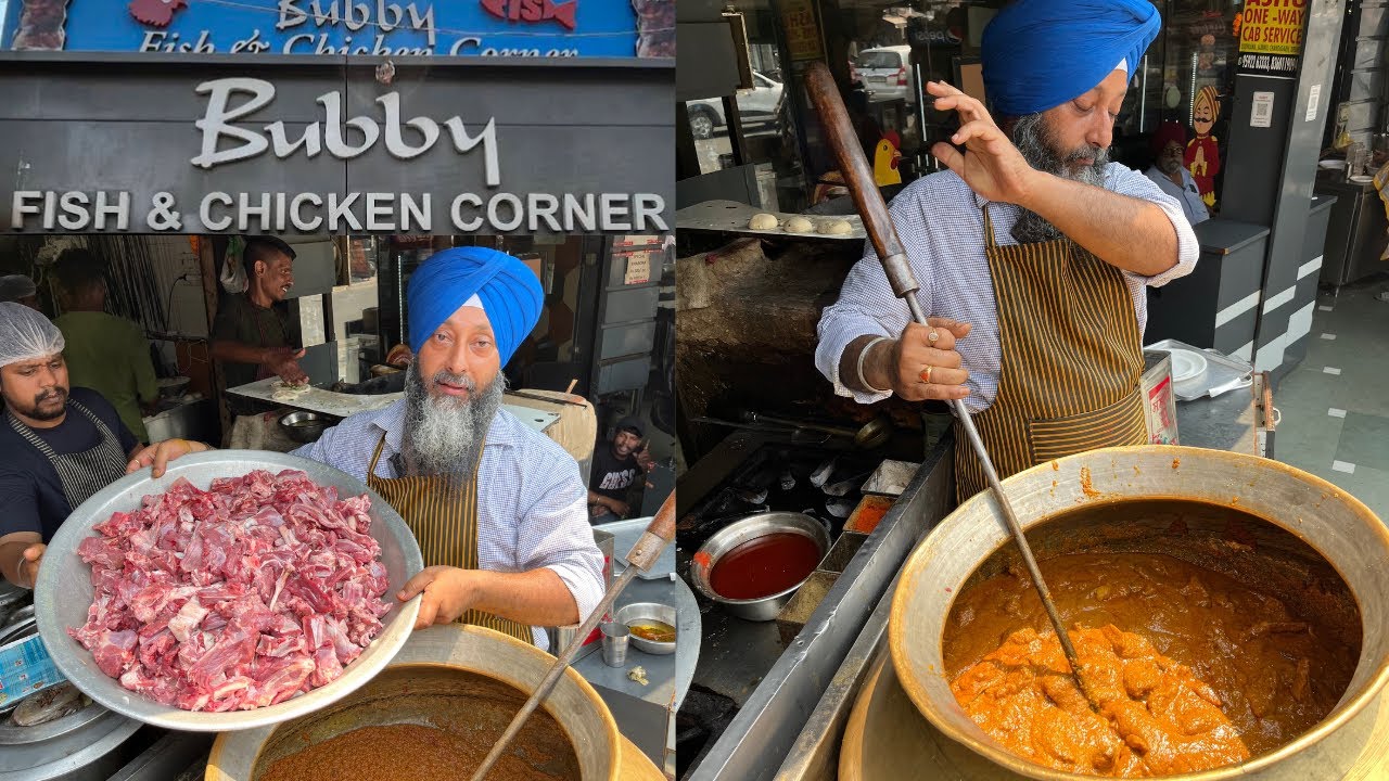 अमृतसर का फेमस देसी घी का बकरे का मीट | Desi Ghee Mutton | Bubby Fish ...