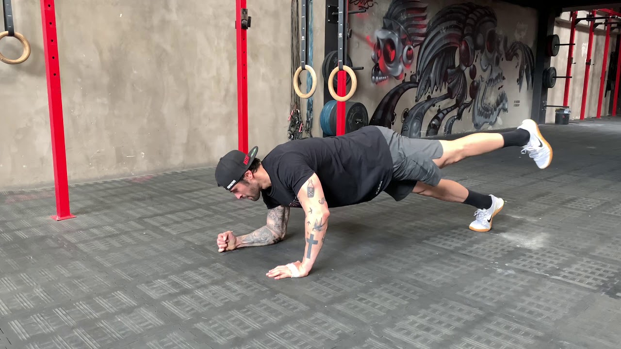 PLANK TO PUSH UPS / ALTERNATING ELEVATED LEGS - YouTube