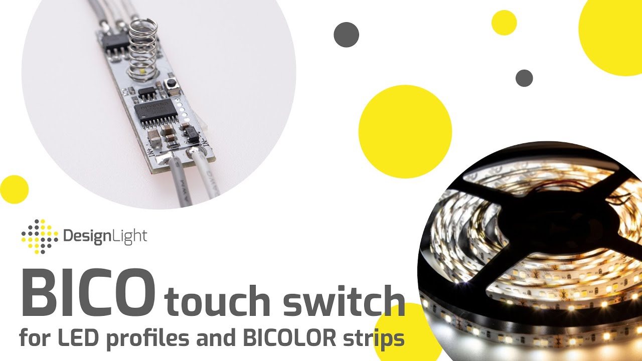 BICO touch switch for LED profiles and BICOLOR strips – Design Light ...