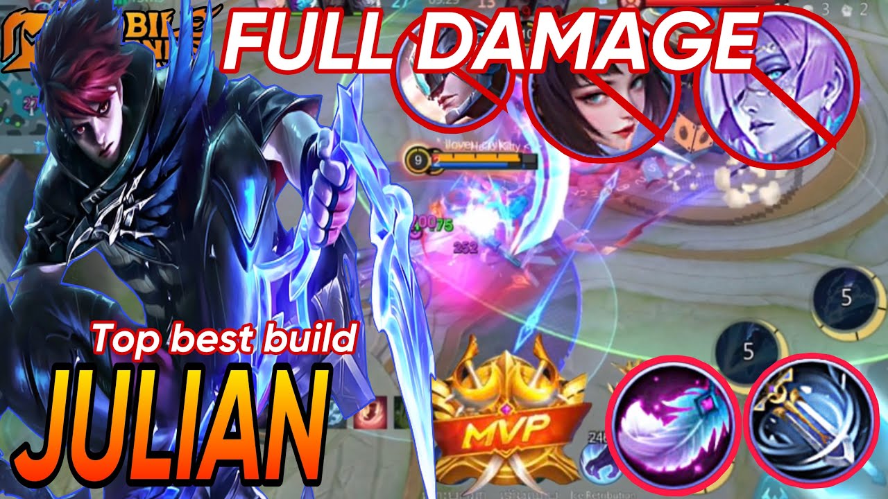 TOP JULIAN BEST BUILD-JULIAN GAME PLAY-SOLO RANK ⁉️ - YouTube