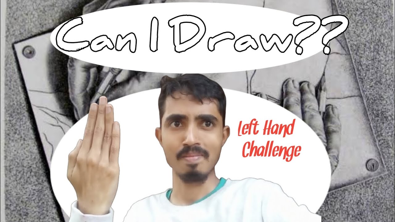 Can I Draw with LEFT HAND ?? | Drawing Challenge 🔥 - YouTube