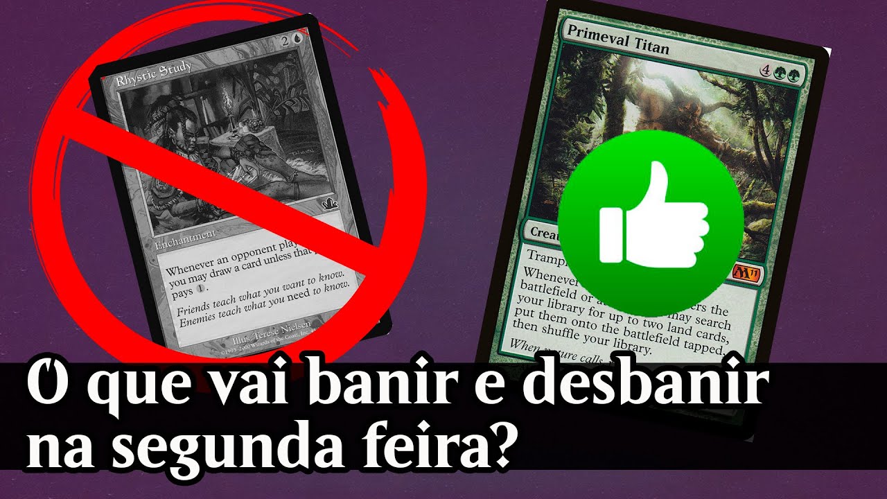 Aquecimento pro Show do Ban: O QUE VAI BANIR E DESBANIR SEGUNDA? - YouTube