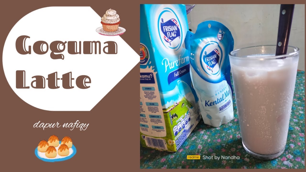 RESEP GOGUMA LATTE SIMPLE DAN ENAK - YouTube