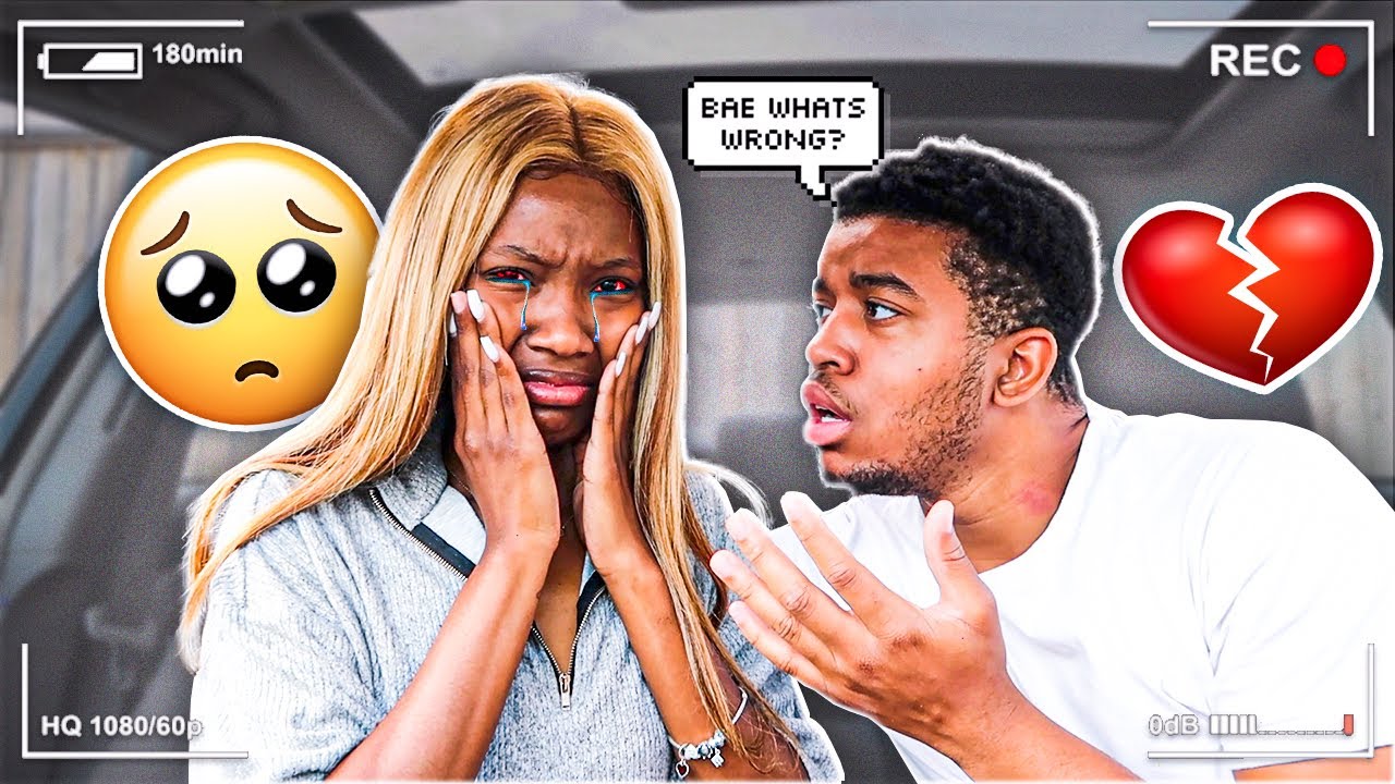 Randomly CRYING Prank On Boyfriend! *CUTE REACTION* - YouTube