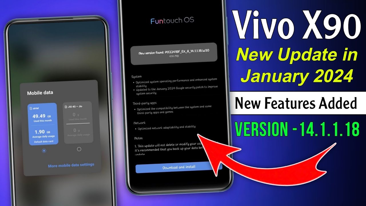 Vivo X90 New Update in January 2024 | Vivo X90 New Feature Update ...