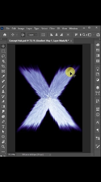 Exploding X Text Effect in Photoshop | Quick Tutorial #photoshop # ...