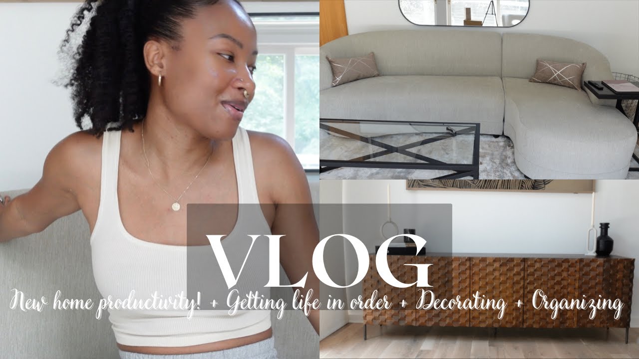 WEEKEND VLOG| FINALLY DECORATING MY NEW HOME! + ORGANIZING + CLEANING ...