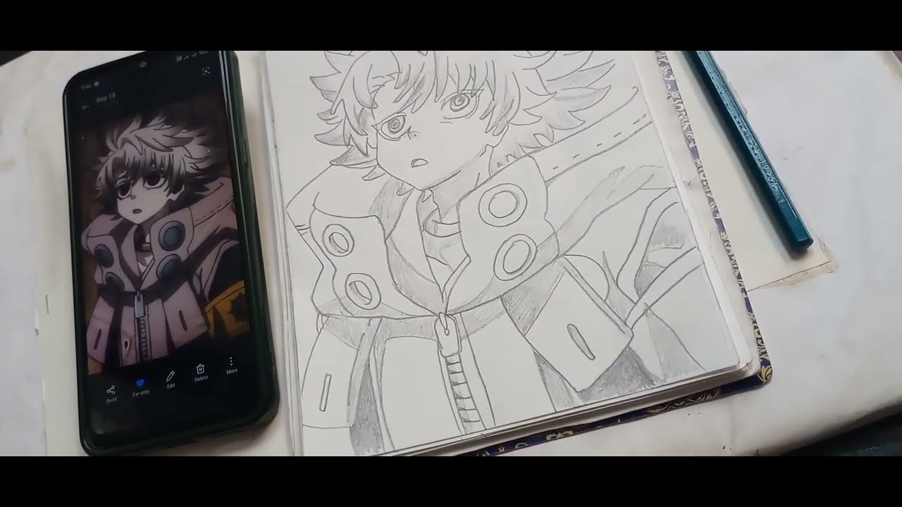 How to draw rudo from gachiakuta |step by step anime drawing - YouTube