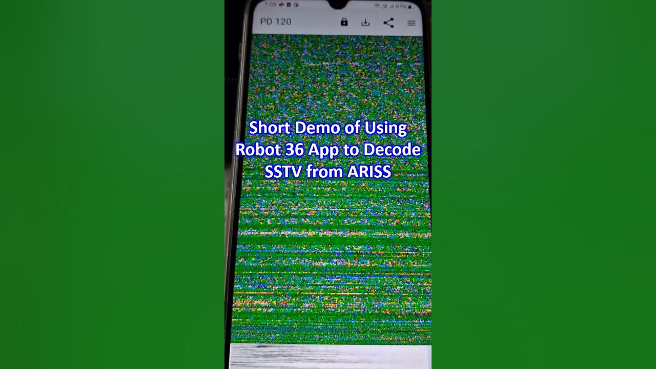 Short Demo of Using Robot 36 App to Decode SSTV from ARISS - YouTube