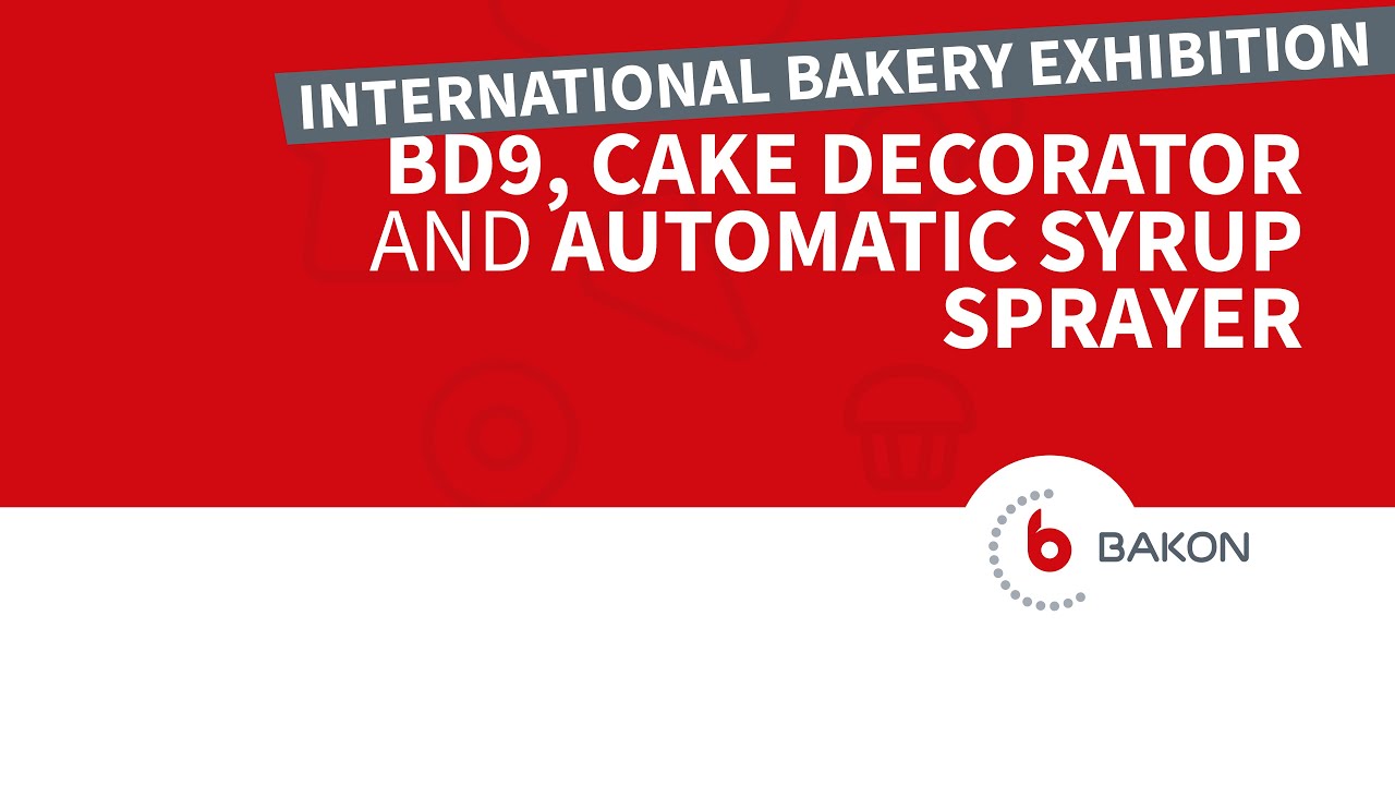 BD9, Cake Decorator and Automatic Syrup Sprayer | Bakon Food Equipment ...