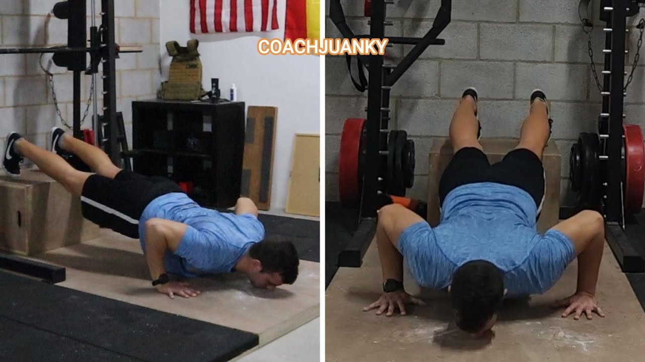 FEET ELEVATED (OR DECLINE) PUSH UP / FLEXIONES CON PIES ELEVADOS (O ...