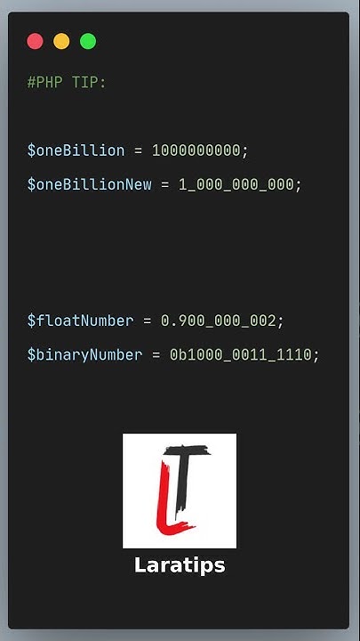 Underscore Number Separator In PHP | #shorts - YouTube