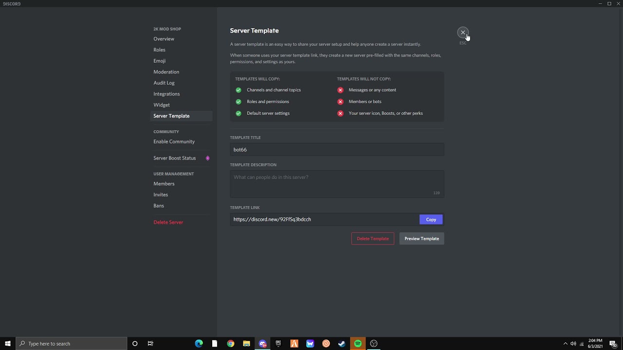 How to duplicate a discord server! - YouTube