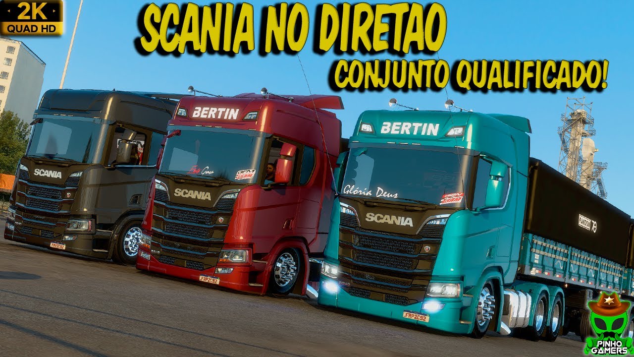 COMBOIO QUALIFICADO SCANIA R NO DIRETAO PUXE DO BITREM 3X3 CURTO - ETS ...