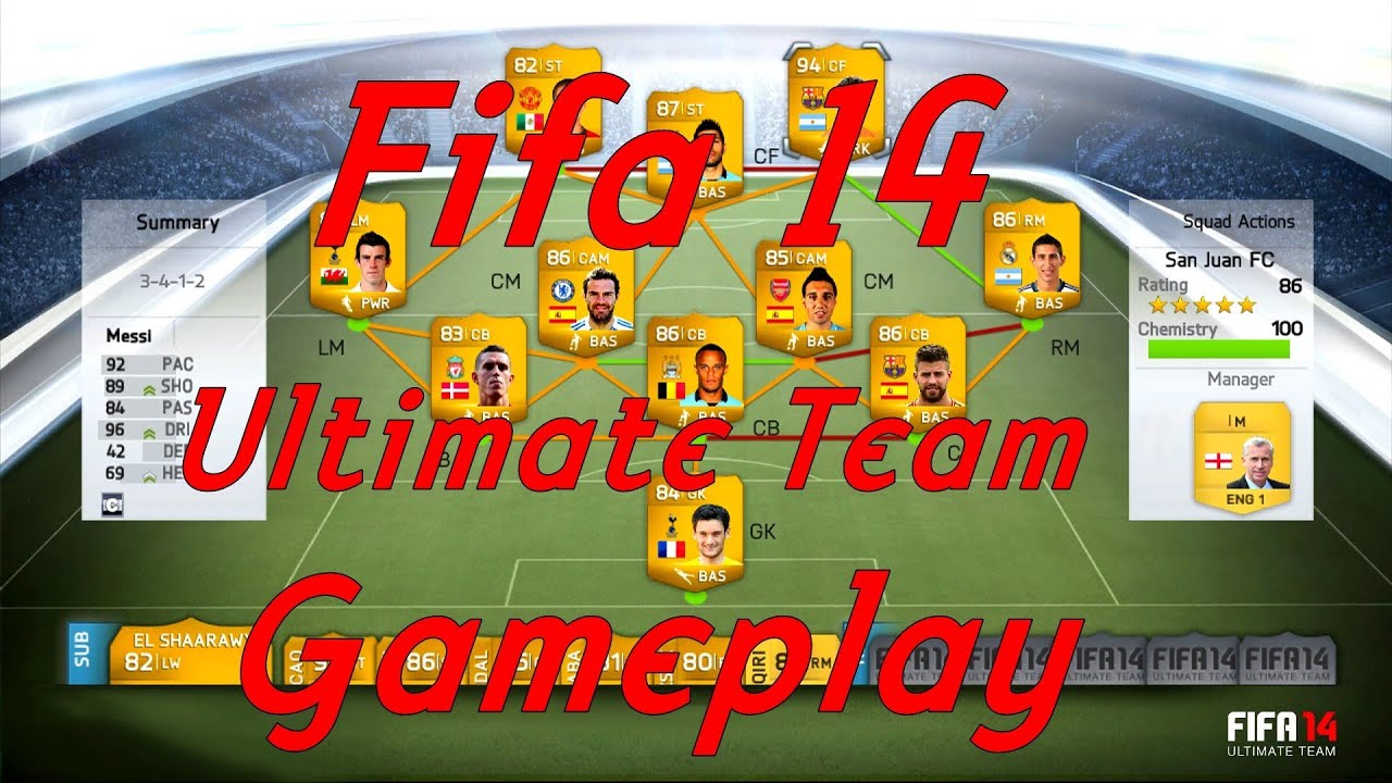 FIFA 14 DEMO|Ultimate Team Gameplay - YouTube